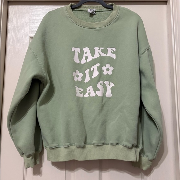 Princess Polly | Sweaters | Princess Polly Green Crew Neck Sweater ...